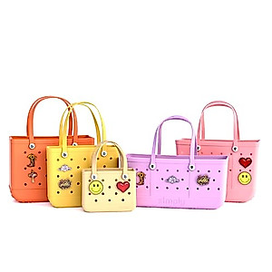 BOGGbeans Symbol Charms for Bogg Bag, Simply Southern Totes, and Similar Styles. Acrylic 3" Symbol Charm Accessories for Beach Totes (Wifey Ring)