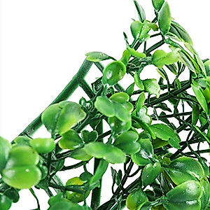 YaeMarine 12-Pack 10"x10" Artificial Boxwood Hedge Mat with Cable Ties UV Privacy Fence Screen Greenery Panel Outdoor Decor,Garden,Pawn (12)