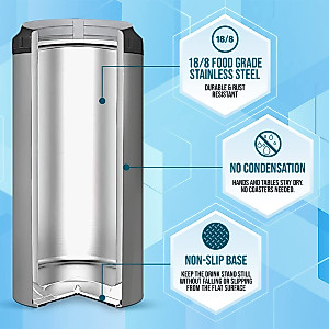 UNILYLY Personalized Uruguay Soccer Can Cooler Stainless Steel Custom Name Thermal Cup Boys National Sports Team Gifts For Fan Slim Cans Beer Bottle Holder Insulated Drink Tumbler