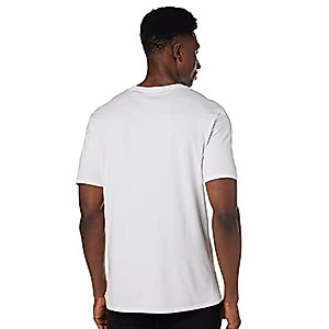 Karl Lagerfeld Paris Reflective T, Karl Character with Headphones Short Sleeve Crew Neck Men’s Shirt, White, M