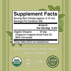 Grapefruit Seed Oil Drops & USDA Organic Oil of Oregano Liquid Drops Bundle by MaryRuth's | Herbal Supplement Liquid Drops | Immune Support | Digestive Health | Overall Health | Vegan