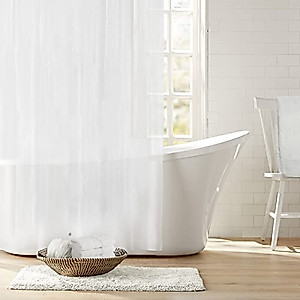 Clorox Treated Premium Frosted Shower Curtain Liner 70"x72" with Weighted Magnetic Hem, Lightweight Waterproof PEVA for Bathroom Tubs and Stalls, Machine Washable