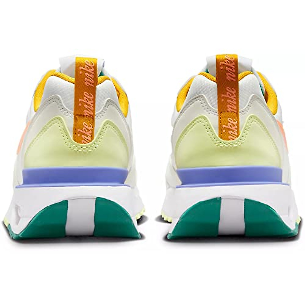 Nike Women's WMNS Air Max Dawn Running Shoe (White/Light Liquid Lime/Light Thistle/Peach Cream, us_Footwear_Size_System, Adult, Women, Numeric, Medium, Numeric_8.5)