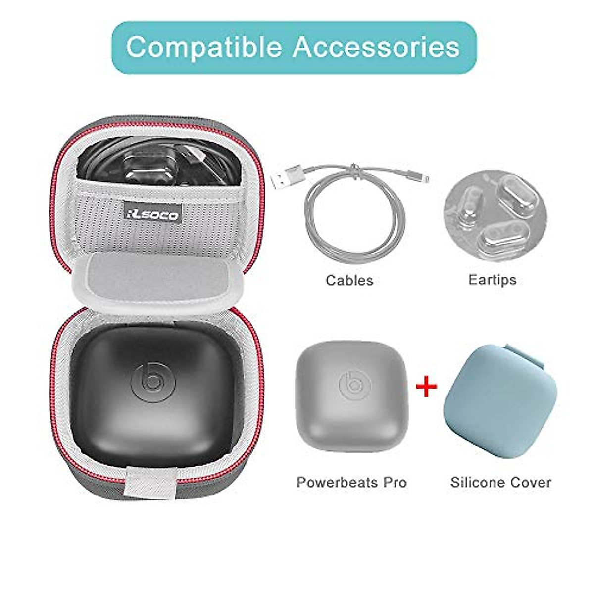 RLSOCO Hard Case for Powerbeats Pro Wireless Earbuds (Case Only)