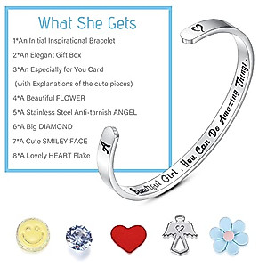 Easter Gifts for Teenage Girls 12 Year Old Bracelets for Teen Idea Confirmation Mothers Day Daughter Mom Granddaughter Small Unique Gifts Women Graduation her Christmas Stocking Stuffers Valentines