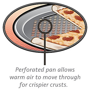 AirBake Nonstick Pizza Pan, 15.75 in