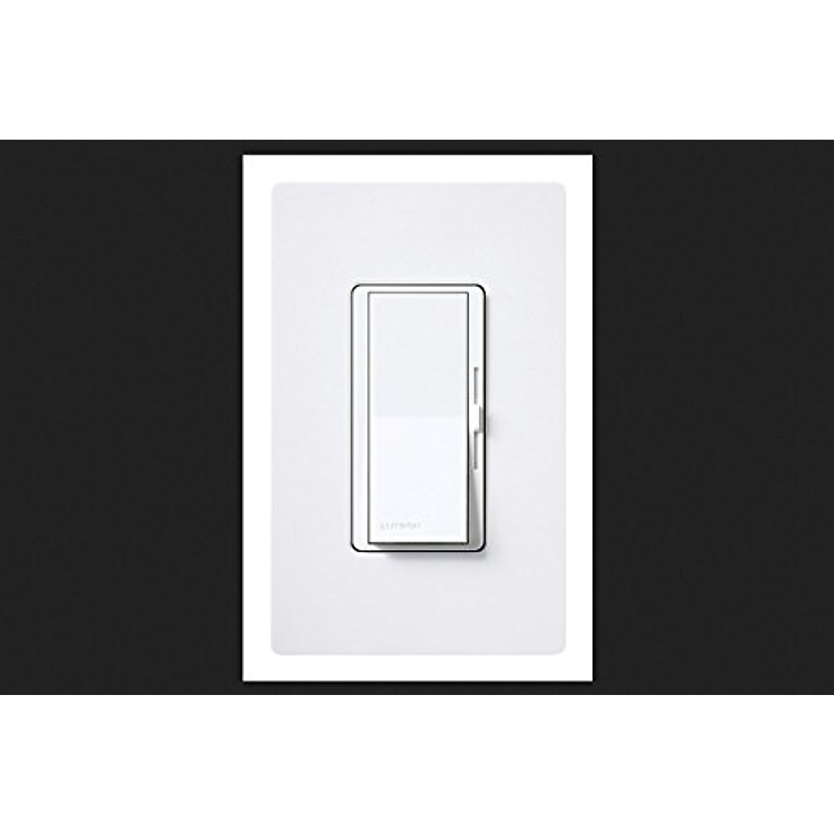 Lutron Diva Eco-Dimmer for Incandescent and Halogen with Wallplate, 600-Watt, Single-Pole or 3-Way, with Wallplate, DVW-603PGH-WH, White