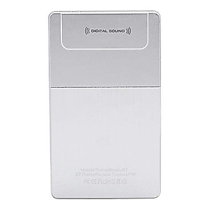 1.77 HD Color Screen Phone, Mini Card Mobile Phone, Ultrathin Cell Phone with 3.5mm Headset Port, Bluetooth Dialer Dual SIM, Intelligent Antiloss Fuction(Silver)