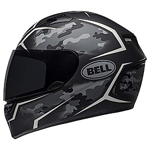 Bell Qualifier Full-Face Motorcycle Helmet (Stealth Camo Matte Black / White - Small)