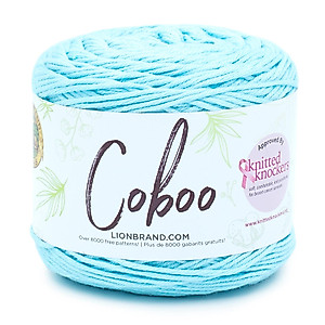 Lion Brand Yarn Coboo Yarn, Blue, 1 Skein