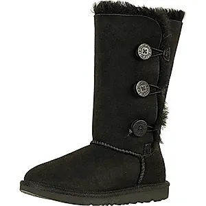 UGG Unisex-Child Bailey Button Triplet Ii Boot, Black, 03