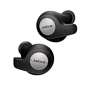 Jabra Elite Active 65t Earbuds – True Wireless Earbuds with Charging Case, Bluetooth Earbuds with a Secure Fit and Superior Sound, Long Battery Life and More (Renewed) (Titanium Black)