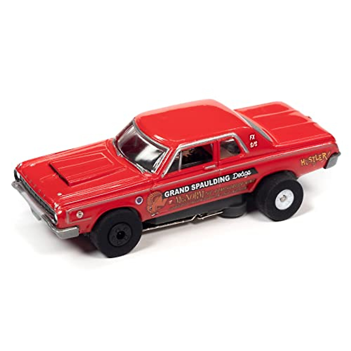 Auto World Thunderjet Cars N Coffee 1964 Dodge 330 (red) HO Scale Slot Car