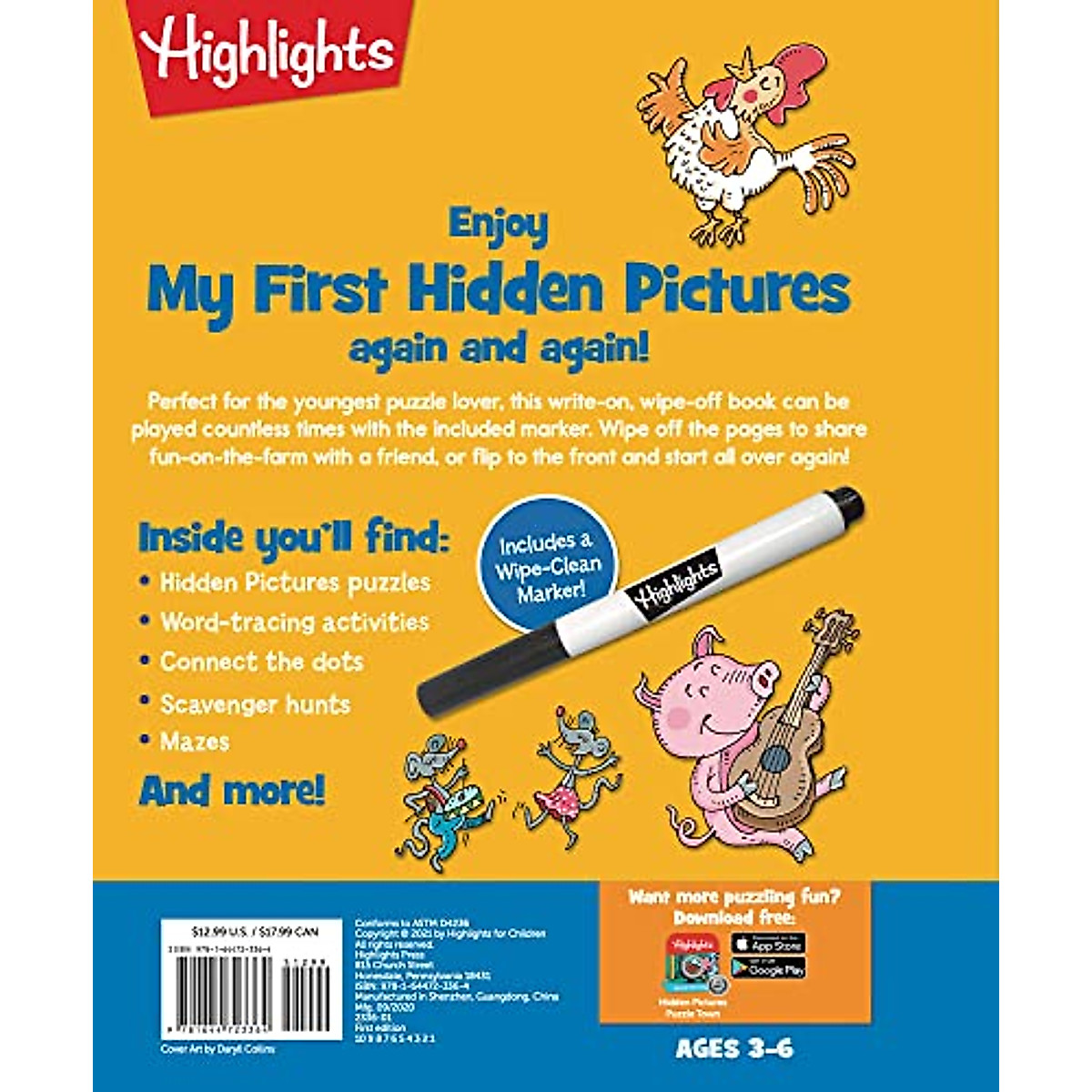 Write-On Wipe-Off My First Farm Hidden Pictures (Write-On Wipe-Off My First Activity Books)