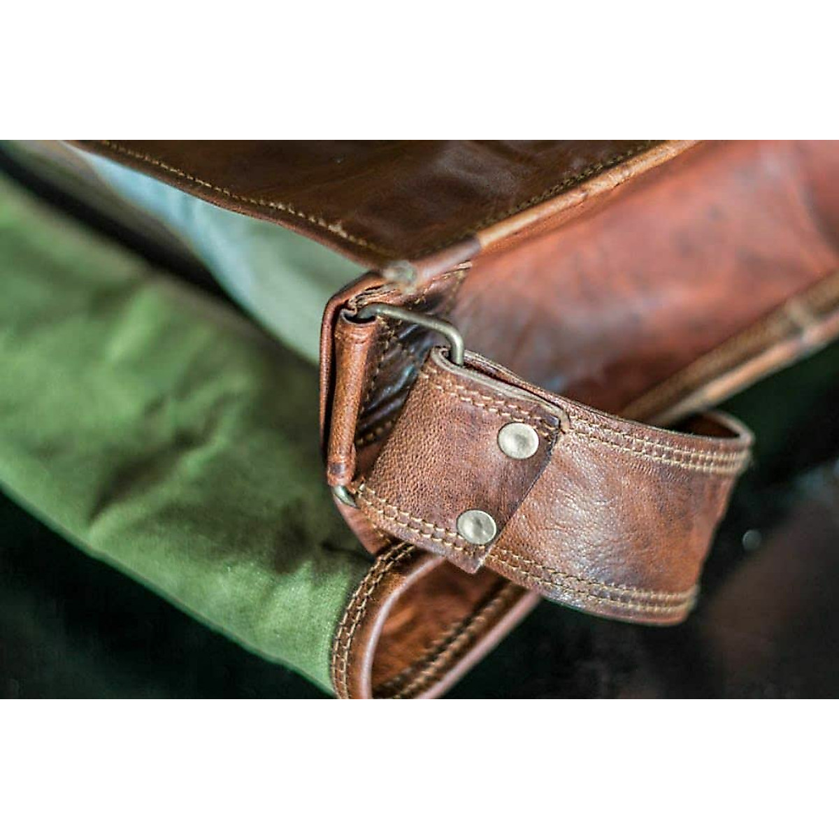 Leather Satchel Chic Crossbody Shoulder Sleek Sling Bag Genuine Leather iPad/Tablet Vintage Tan Brown 9 inch Messenger Bag For 9 inch iPad Pro for Women Men Gift by Cureo