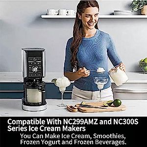 JDPNJSI Containers Replacement for Ninja Creami Pints and Lids - 4 Pack, 16oz Compatible with NC301 NC300 NC299AMZ Series Ice Cream Maker, BPA Free and Dishwasher Safe, Grey/Blue/Pink/Green