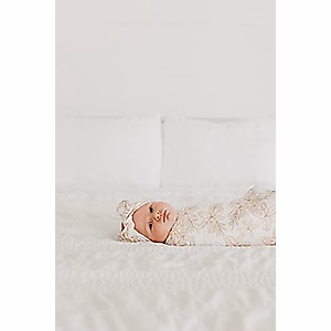 Large Premium Knit Baby Swaddle Receiving Blanket "Kiana" by Copper Pearl
