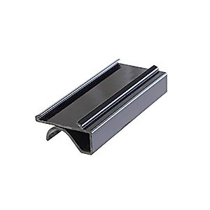 Excellante Snap-Under Plastic Shelf Label (4 Pack), 3", Black