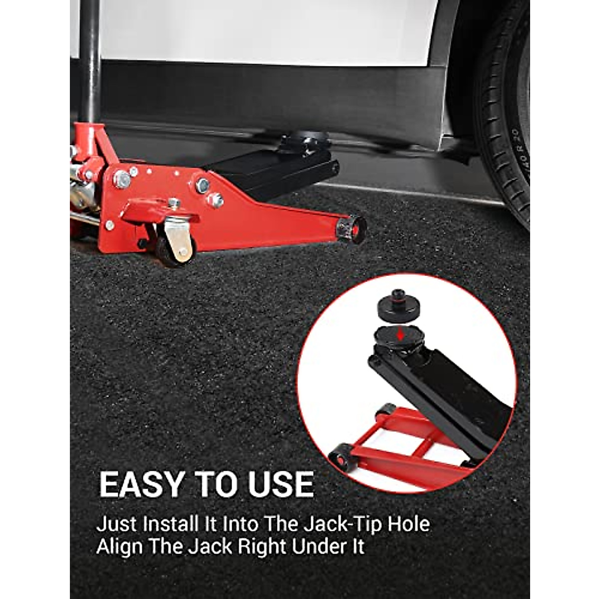 BASENOR Tesla Model 3/Y/S/X Jack Pad Lifting Pucks Jack Lift Pad Adapter Tool with Storage Case(Protects Battery & Chassis) (4 Packs) Accessories