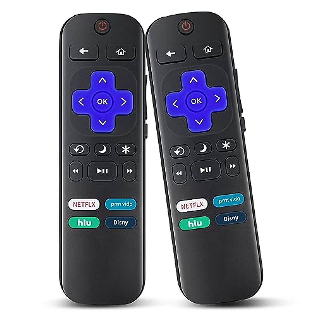 2Pcs New Remote Control Replaced for Roku TV, Compatible for TCL Roku,for Hisense Roku,for Onn Roku【Not for Roku Stick,Box and Players】