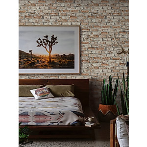 Brick Wallpaper Peel and Stick Wallpaper Brick Contact Paper for Walls Red 3D Brick Wallpaper Kitchen Wallpaper Faux Brick Self-Adhesive Removable Wallpaper for Bedroom Accent Wall Décor 17.3“×78.7”