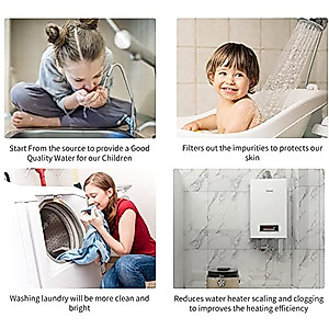 Whole House Water Filtration System, Central Water Softener, Reusable Pure Physical Type Salt-Free Water Softener, Ten Years Scale Inhibition Without Scaling, Joint US and Chinese Tech.