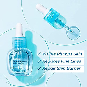 ZealSea 2% Pure Hyaluronic Acid Serum for Face with Vitamin B5, Hydrating Serum to Smooth Dry and Sensitive Skin, Deep Moisturizing Face Serum for Women, Anti-Aging Facial Serum for Fine Lines, 1 Fl Oz