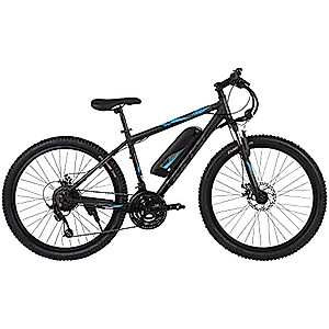 Huffy E4880 Transic + Adult 26” Pedal-Assist Electric Mountain Bike – 36V, 350W, Black