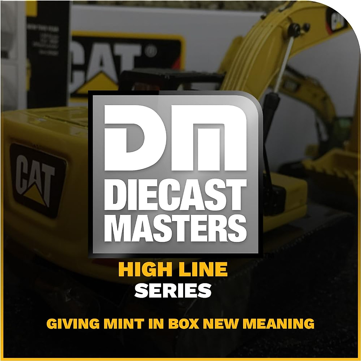 Diecast Masters 1:50 Caterpillar 320 Hydraulic Excavator | High Line Series Cat Trucks & Construction Equipment | 1:50 Scale Model Diecast Collectible | Diecast Masters Model 85569
