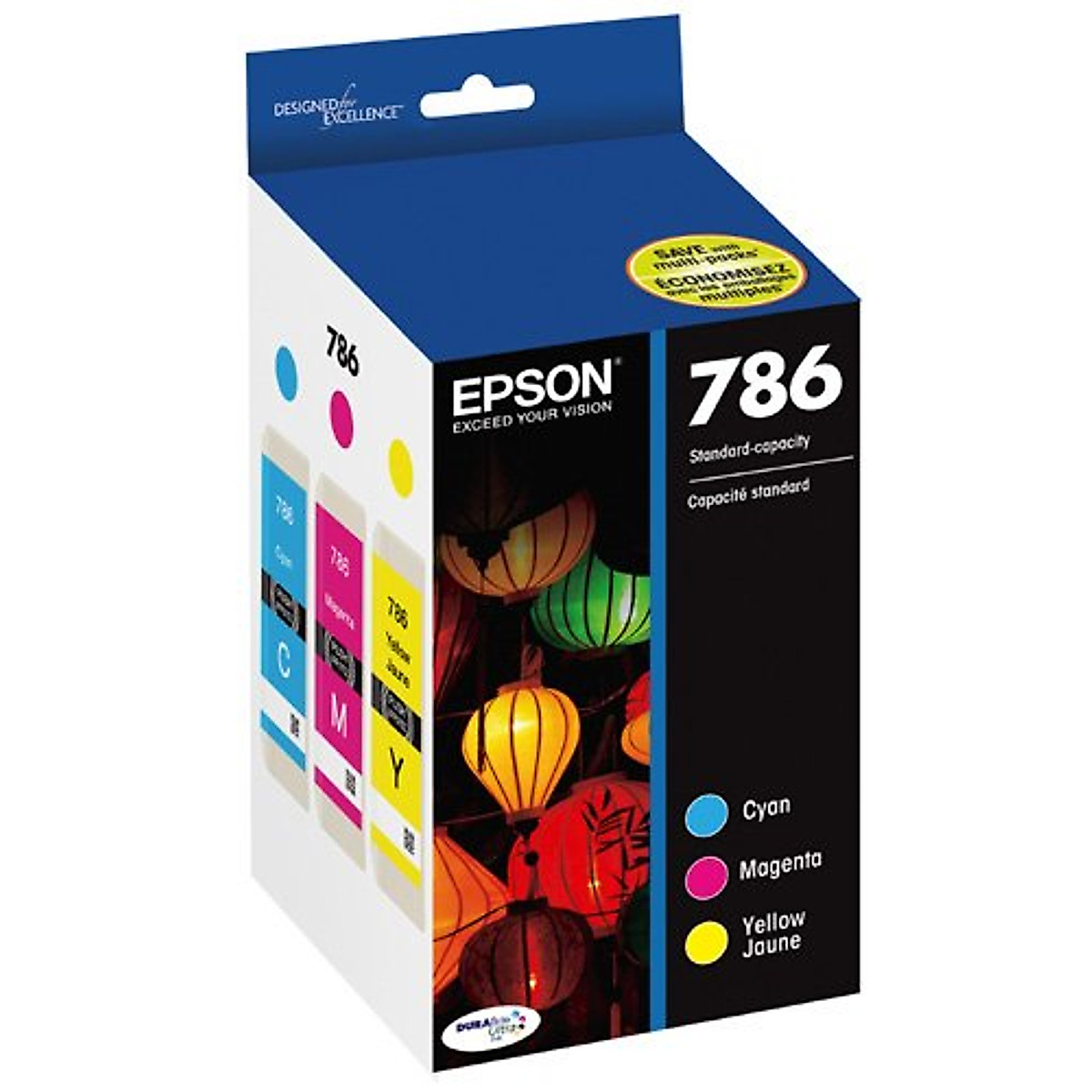 Epson T786520-S DURABrite Ultra Standard-Capacity Color -Ink -Cartridge, Multipack, Multicolor