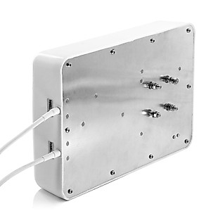 4G LTE Panel MIMO Antenna Kit, Fixed Mount Wide Band MIMO Antenna with Dual Cable SMA Cable Adapters and Mounting Kit, Frequencies 800-2700MHz, 2 x 8dBi Gain