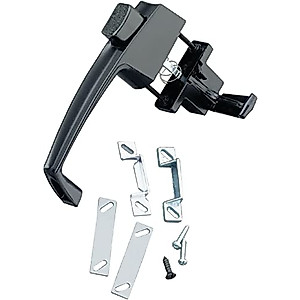 Wright Products V333BL Tie Down Push Button Door Latch for Screen and Storm Doors, Black