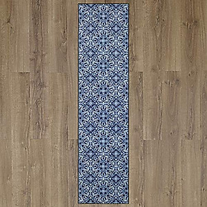 Mohawk Home Amstel Area Rugs, 2' X 5', Navy