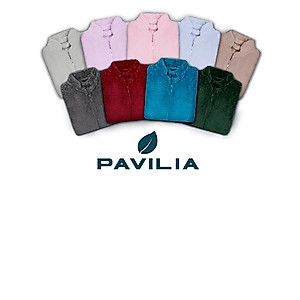 PAVILIA Womens Housecoat Zip Robe, Sherpa Zip Up Front Robe Bathrobe, Fuzzy Warm Zipper House Coat Lounger for Women Ladies Elderly with Pockets, Fluffy Fleece Long - Wine Red (Large/X-Large)