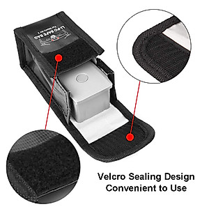 O'woda Lipo Battery Bag for DJI Air 2S / Mavic Air 2, 3 Pack Batteries Storage and Charge Protection Pouch with Charging Port Protective Cap for DJI Mavic Air 2 / Air 2S Accessories