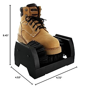 Yaktrax Boot Scrubber Boot and Shoe Scraper Brush, Black