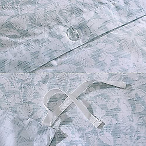 Tommy Bahama- Queen Duvet Cover Set, Reversible Cotton Bedding Set with Matching Shams, Coastal Home Décor (Koya Bay Blue, Queen)