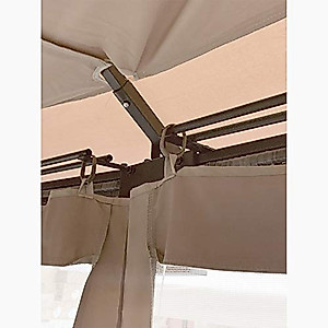 Garden Winds Replacement Canopy Top Cover for Lakewood Gazebo - RipLock 350