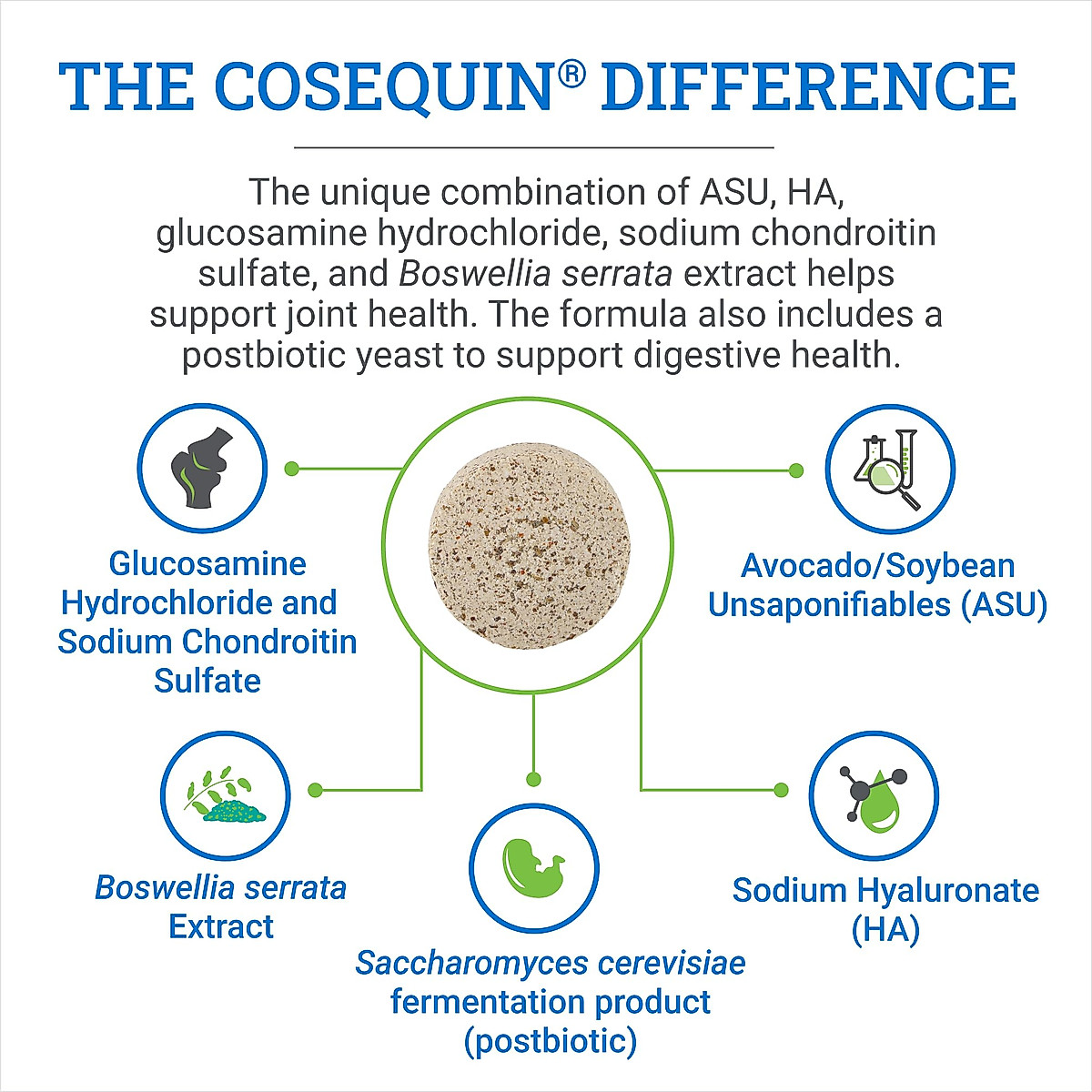 Cosequin ASU Joint & Digestive Health Functional Tablets for Horses, 240 Tablets