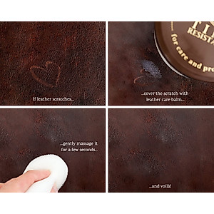 Full Grain Vegetable Tanned Tooling Leather Square 1.2-1.6mm (3-4oz) Thick Pre-Cut Cowhide Leather Sheet for Leather Crafting (6 x 12 in, Red)