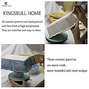KINGSBULL HOME Bread Pan Loaf Pan Ceramic Bread Pans for Baking Porcelain Baking Pans Nonstick Meatloaf Pan