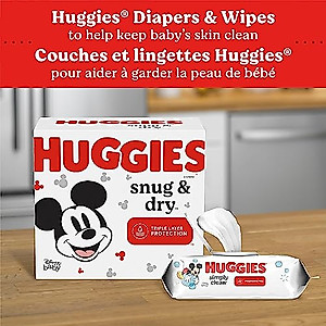 Huggies Snug & Dry Baby Diapers, Size 2 (12-18 lbs), 34 Ct