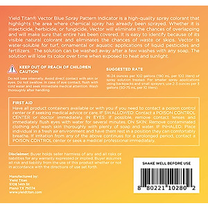Primesource Meso 4 SC Select with Yield Titan's Vector Blue Concentrated Spray Pattern Indicator 8 Ounces and Surfactant
