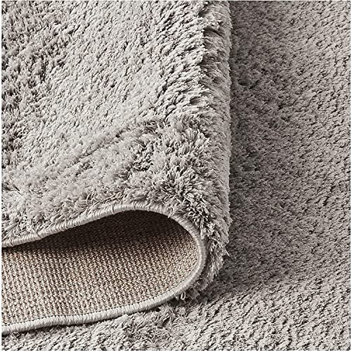 Gertmenian Air Shag Fresh Collection , Classic Plush Microfiber Shag Rug , Bedroom Nursery Living Room Dining Room Dorm Room , 8x10 Ft Large, Vintage Abstract Lines, Gray, 18606