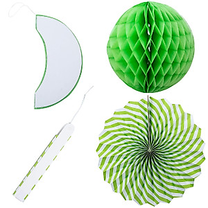 JOYIN St. Patrick's Day Colorful Foil Hanging Swirls with Lucky Irish Green Shamrock and Leprechauns Saint Patricks Pot-O-Gold Centerpiece Tissue St Patricks Poms Party Decorations