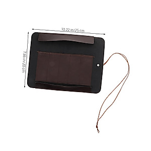 ifundom Roll, Canvas Roll Bag for Chefs, Portable Travel Tool Roll Bag, for Culinary Student, Professional Chef for Men Women for Meat Cleaver