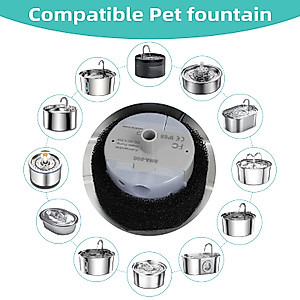 Ultra-Quiet Replacement Pump for Stainless Steel Cat Water Fountains - SMA-800 Motor - Safe and Easy to Clean with Low Voltage DC 5V and USB Cable (Side Suction Pump)