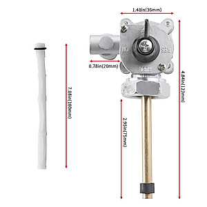 VT750C Fuel Gas Tank Switch Valve Petcock Compatible with Honda Shadow Aero VT750C2 VT750CA VT750C2F 2007-2009 Replace 16950-MEG-023 by OTOHANS AUTOMOTIVE