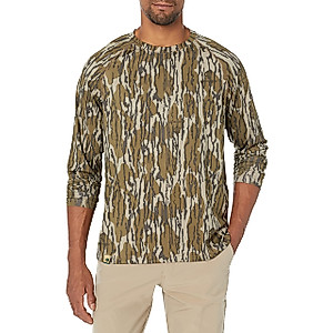Mossy Oak Standard Camo Hunting Shirts for Men Long Sleeve, Original Bottomland, X-Large