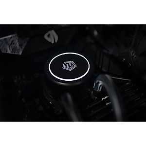 ID-COOLING FROSTFLOW X 240 CPU Water Cooler AIO Cooler 240mm CPU Liquid Cooler White LED 2x120mm PWM Fans, Intel 1700/1200/115X, AMD AM5/AM4